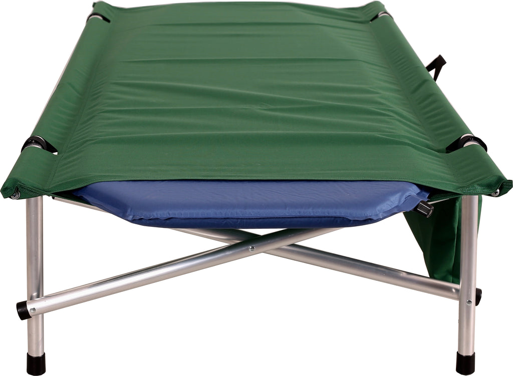 Green Reduced length Ibex Roll-a-Cot ® (67"L x 28"W x 15"H), with slee ...